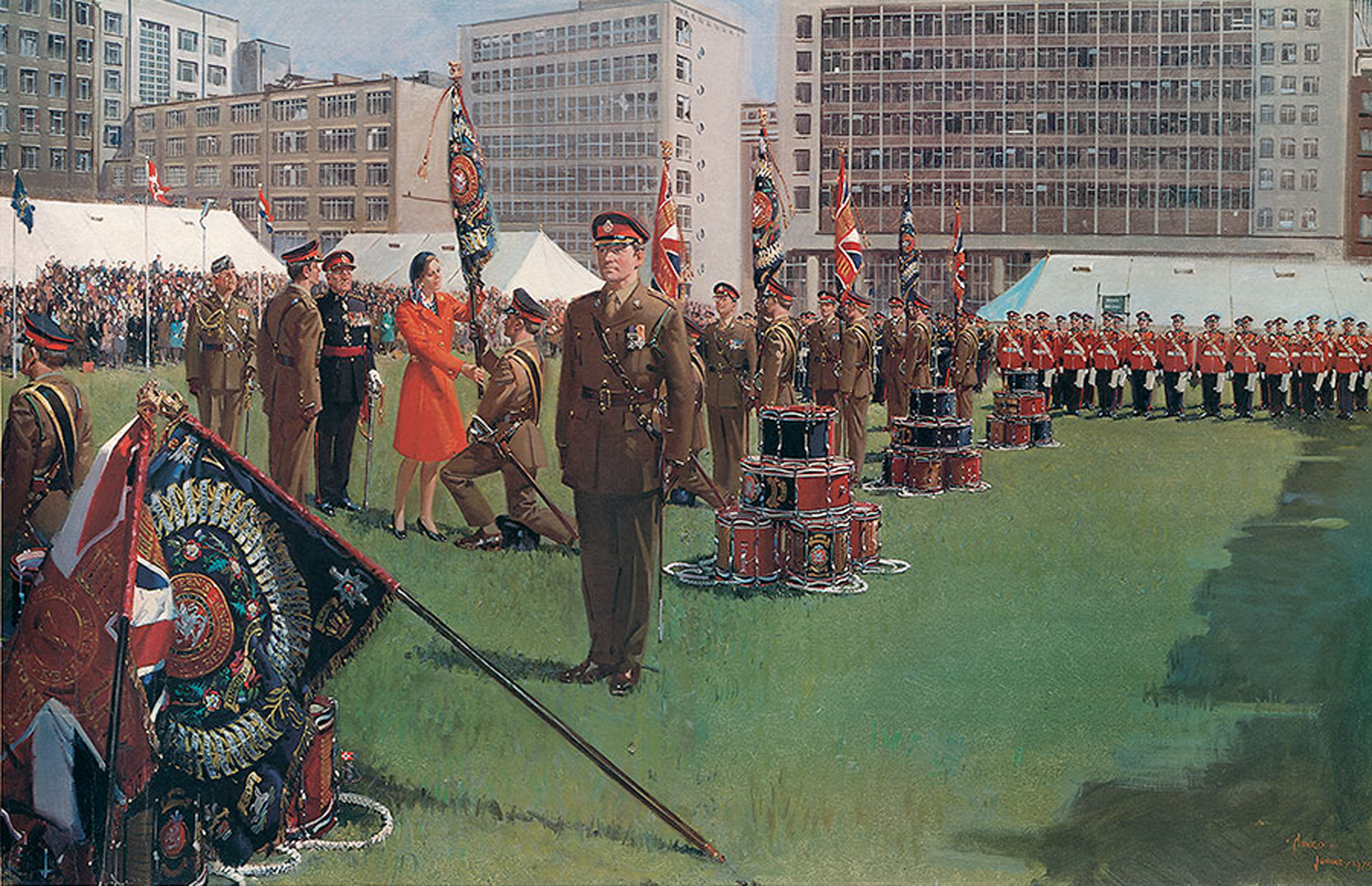 The Queen's Regiment & Forebears Regimental Art